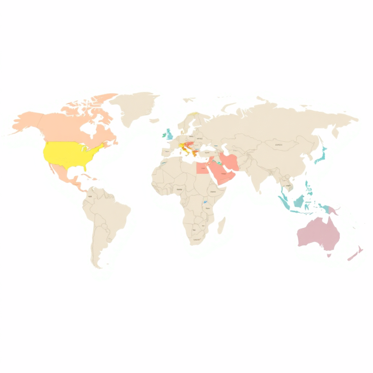 Liste complète des pays en A : noms, cartes et infos utiles